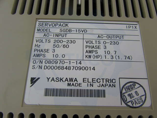 SGDB-15VD Yaskawa Servo drive – MITKCO