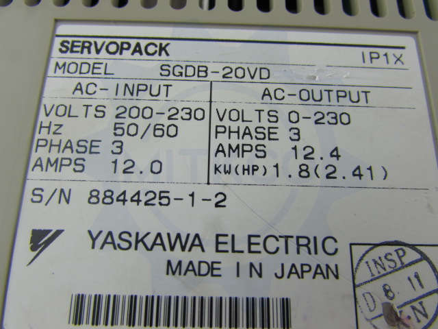 SGDB-20VD Yaskawa Servo drive – MITKCO